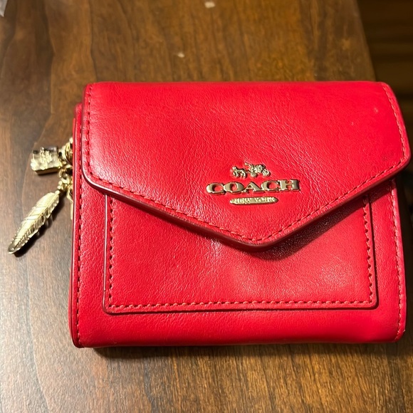 Accessories | Coach Red Wallet | Poshmark